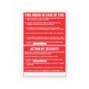 Fire Order Board | Fire Safety Instruction Signage for Workplace ...