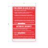 Fire Order Board | Fire Safety Instruction Signage for Workplace ...