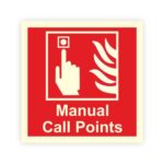 Manual Call Point Sign – Fire Alarm Emergency Activation Indicator ...