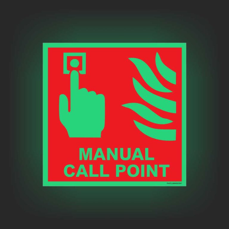 Manual Call Point Sign – Fire Alarm Emergency Activation Indicator ...