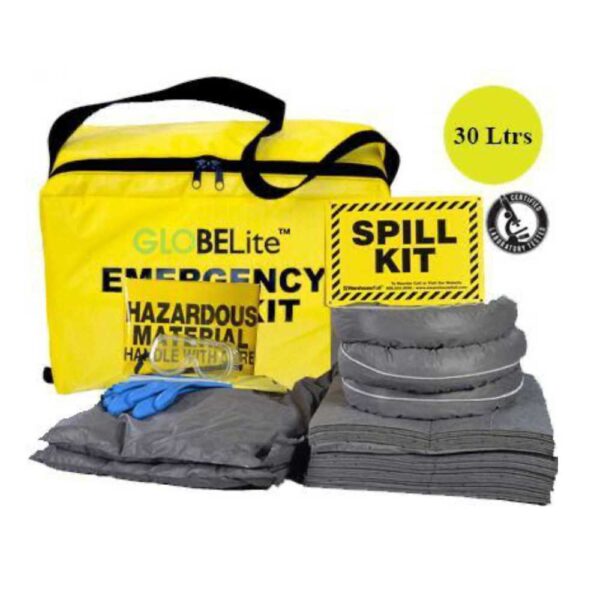 30 Ltrs Spill Kit | Oil & Chemical Spill Control – Globelite